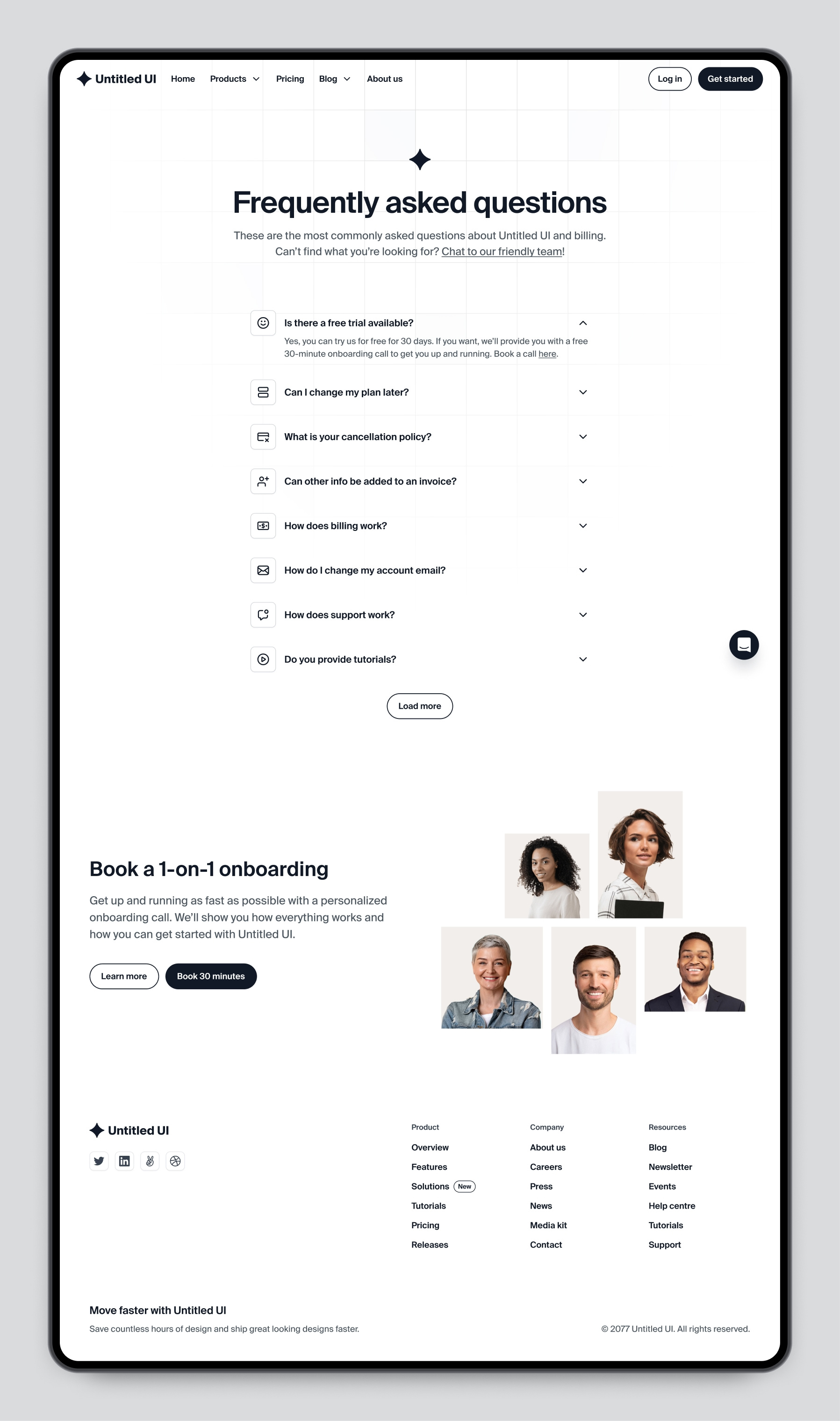 Frequently Asked Questions (FAQs) — Untitled UI by Jordan Hughes® on ...