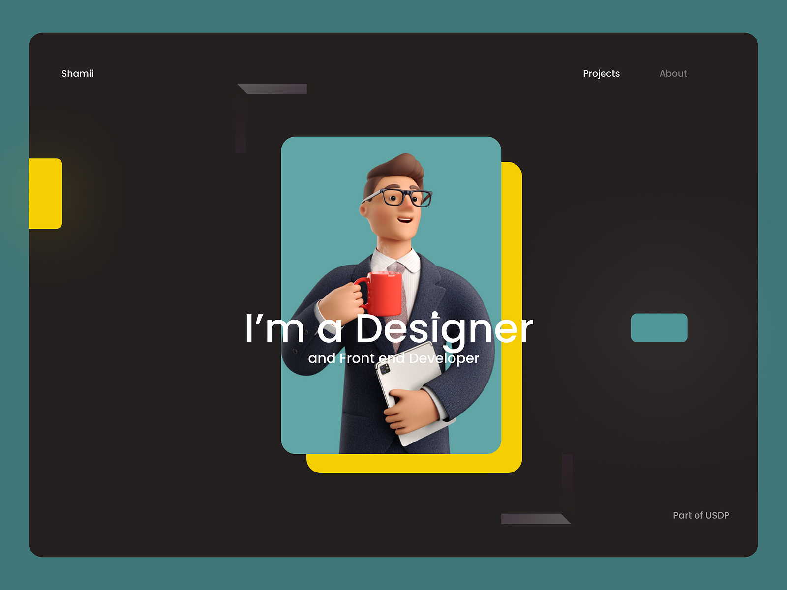 Personal Portfolio Design | Shamii by Shamsheer Ellahii on Dribbble