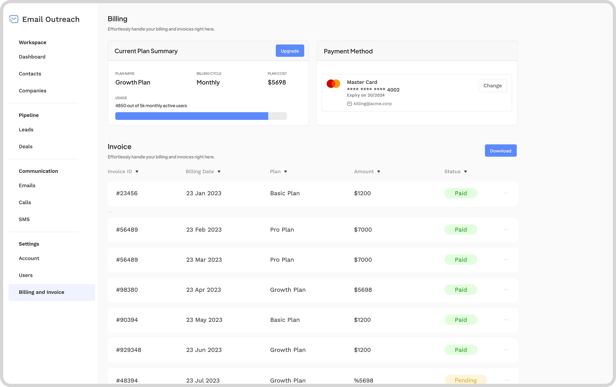 Billing And Invoice UI by Krithikaa Ramasubramanian on Dribbble