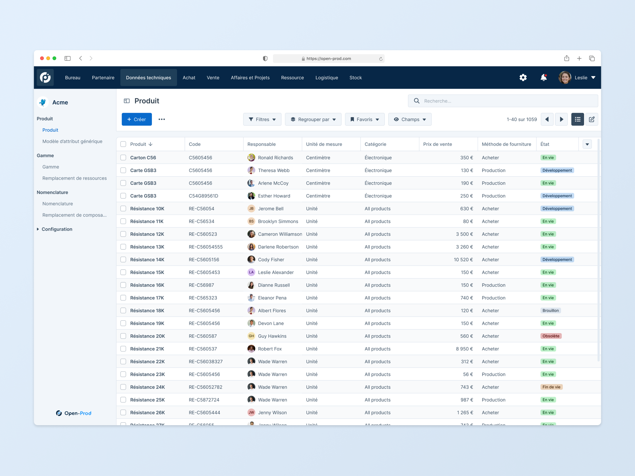 Table View - Product List by Yann Vassy on Dribbble