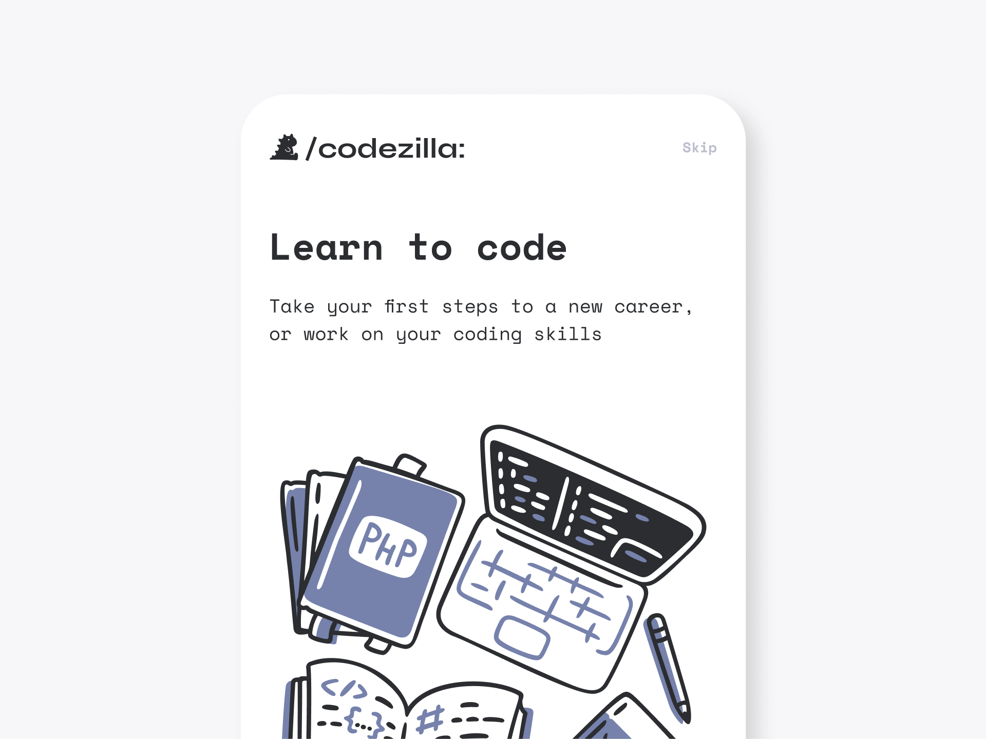 E-Learning Mobile App: iOS Android Coding Minimalist App Details by ...