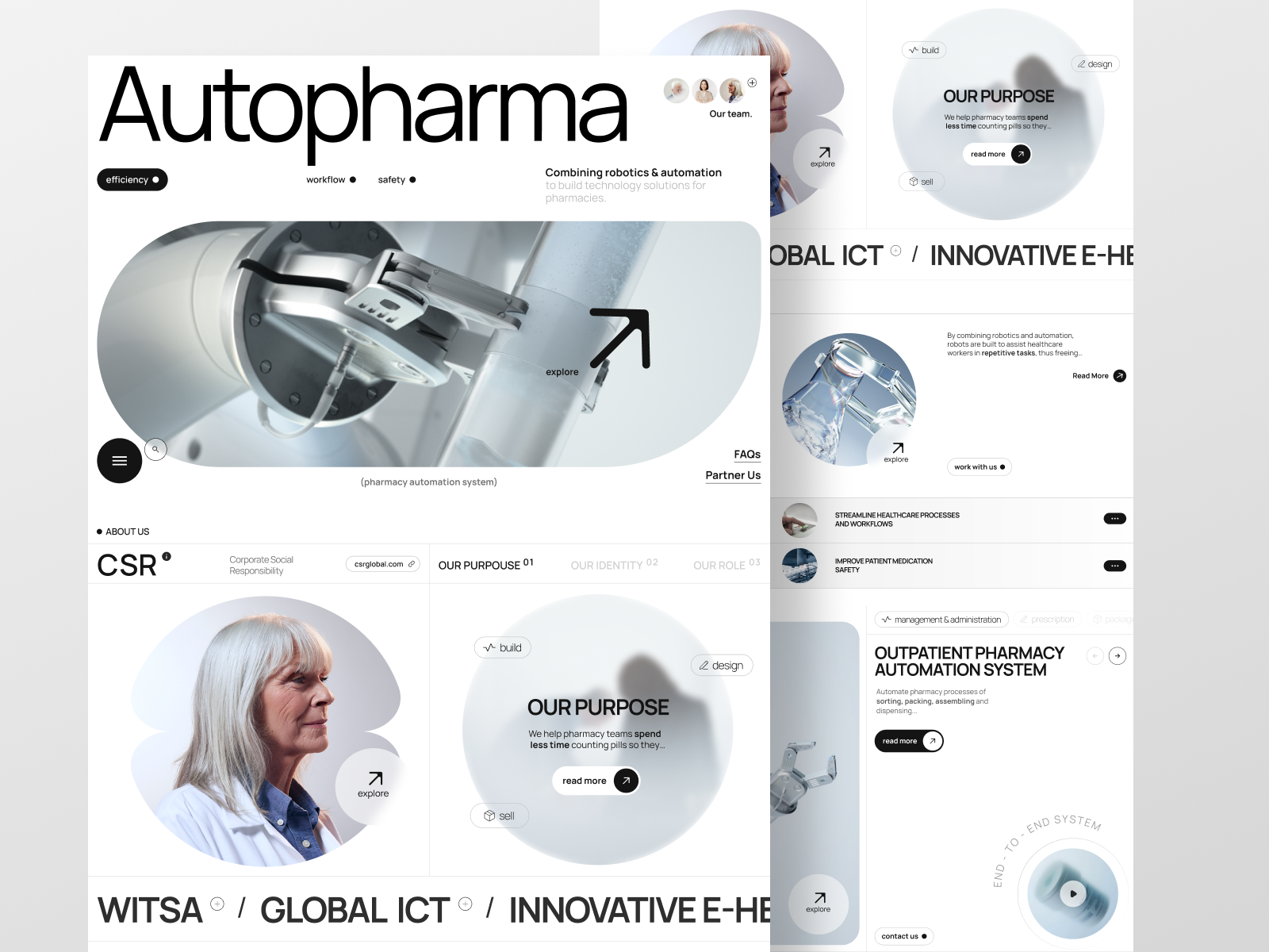 Pharmaceutical Website Design by Levi Wilson on Dribbble