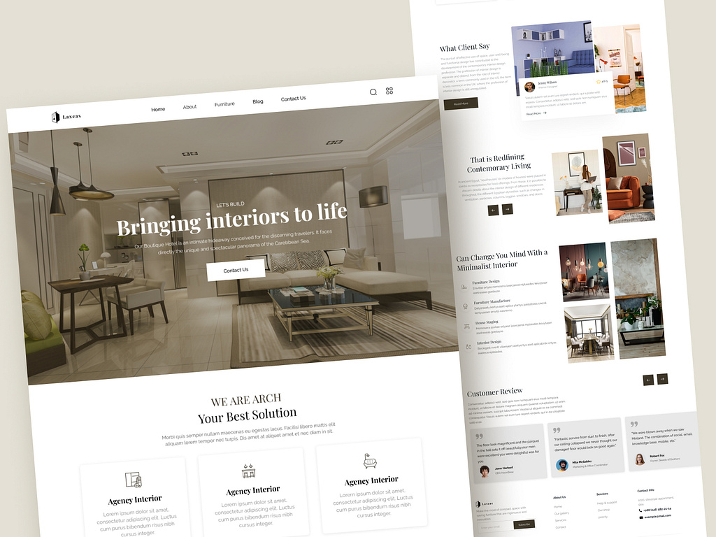 Interior Website Design🔥 by get website on Dribbble