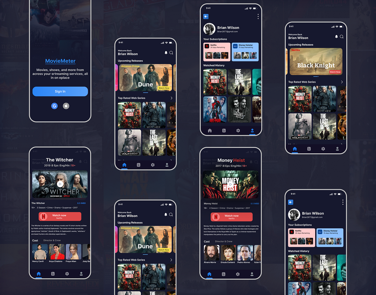 MovieMeter by Pankaj Gupta on Dribbble