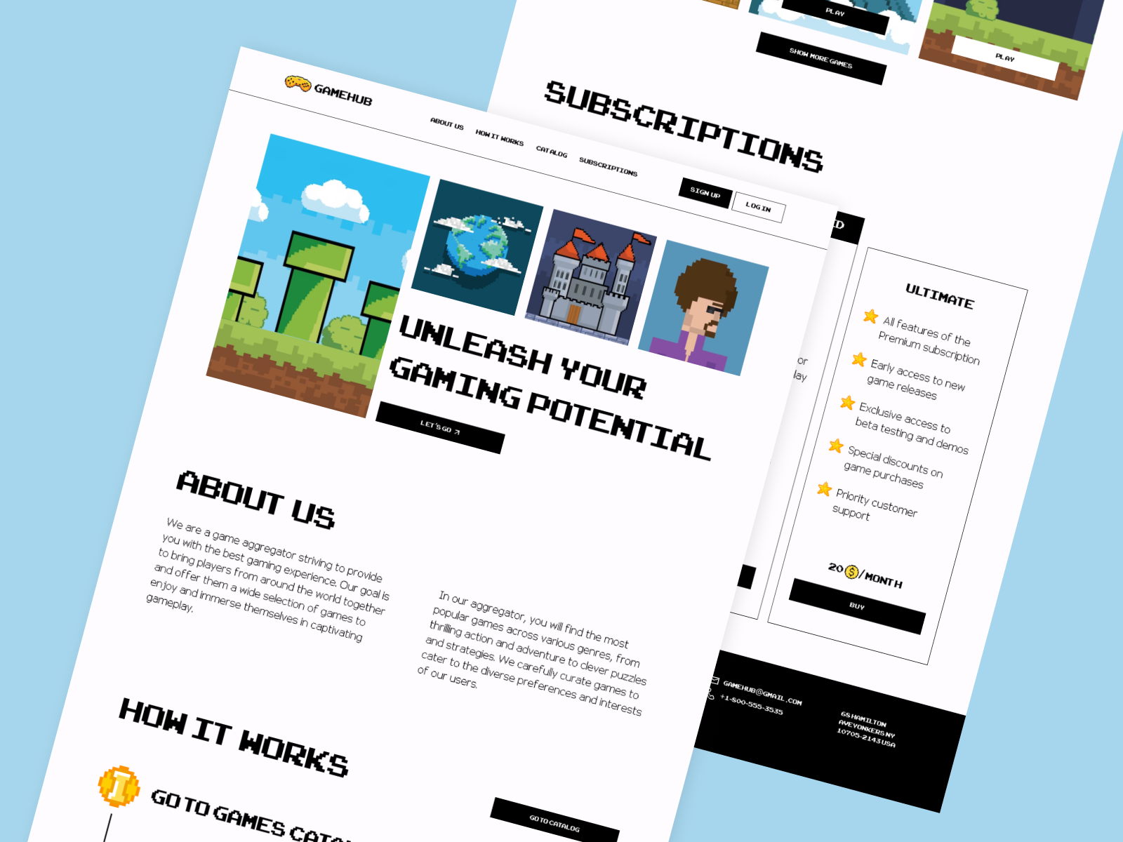 Game Shop Landing Page by Ronas IT | UI/UX Team on Dribbble