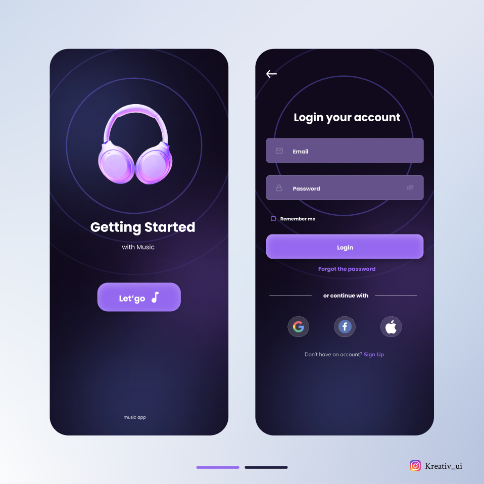 Music App Interface by Aarthi Adepu on Dribbble