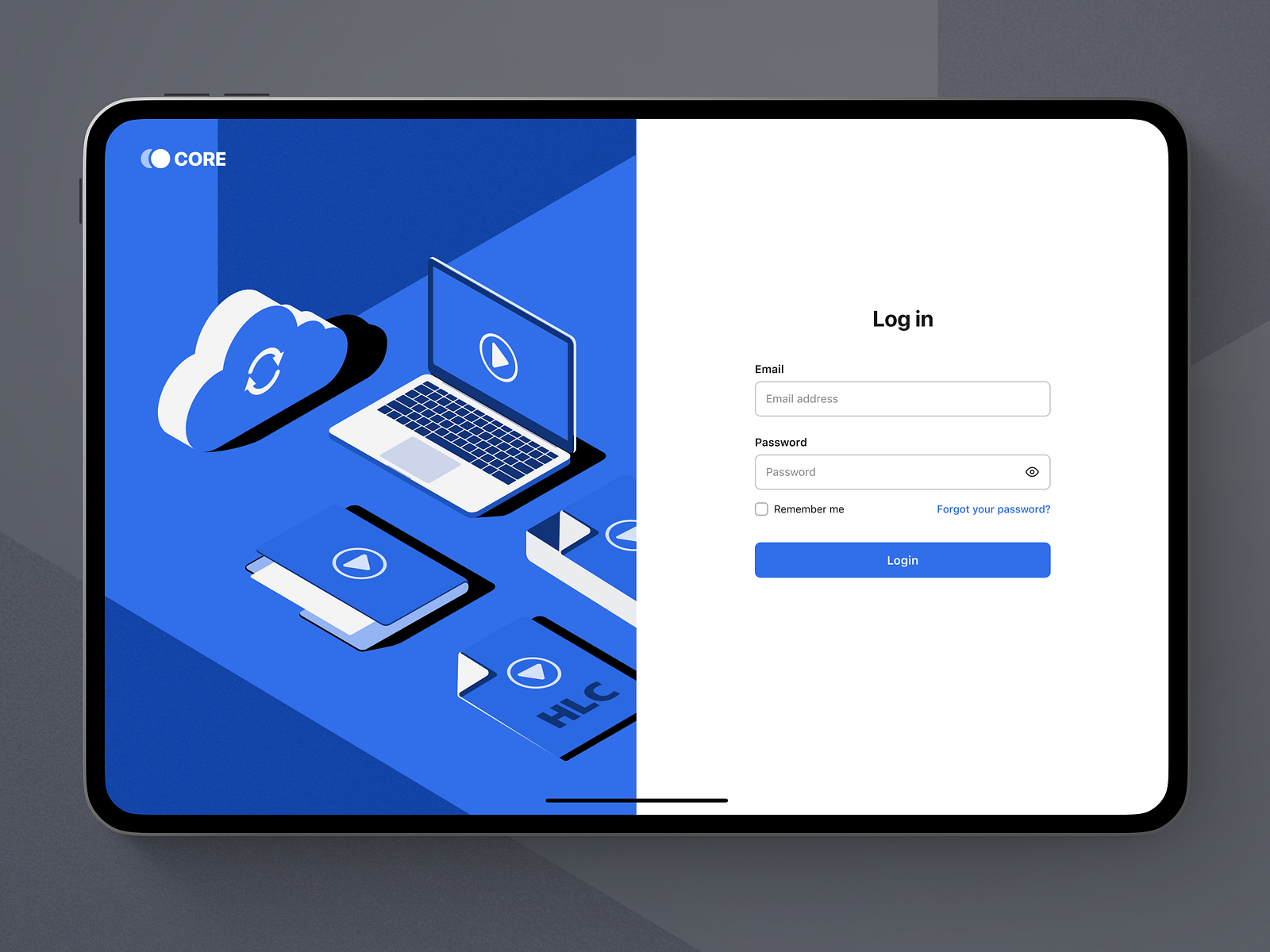 Log in page — UI by Vimal tk for Stead on Dribbble