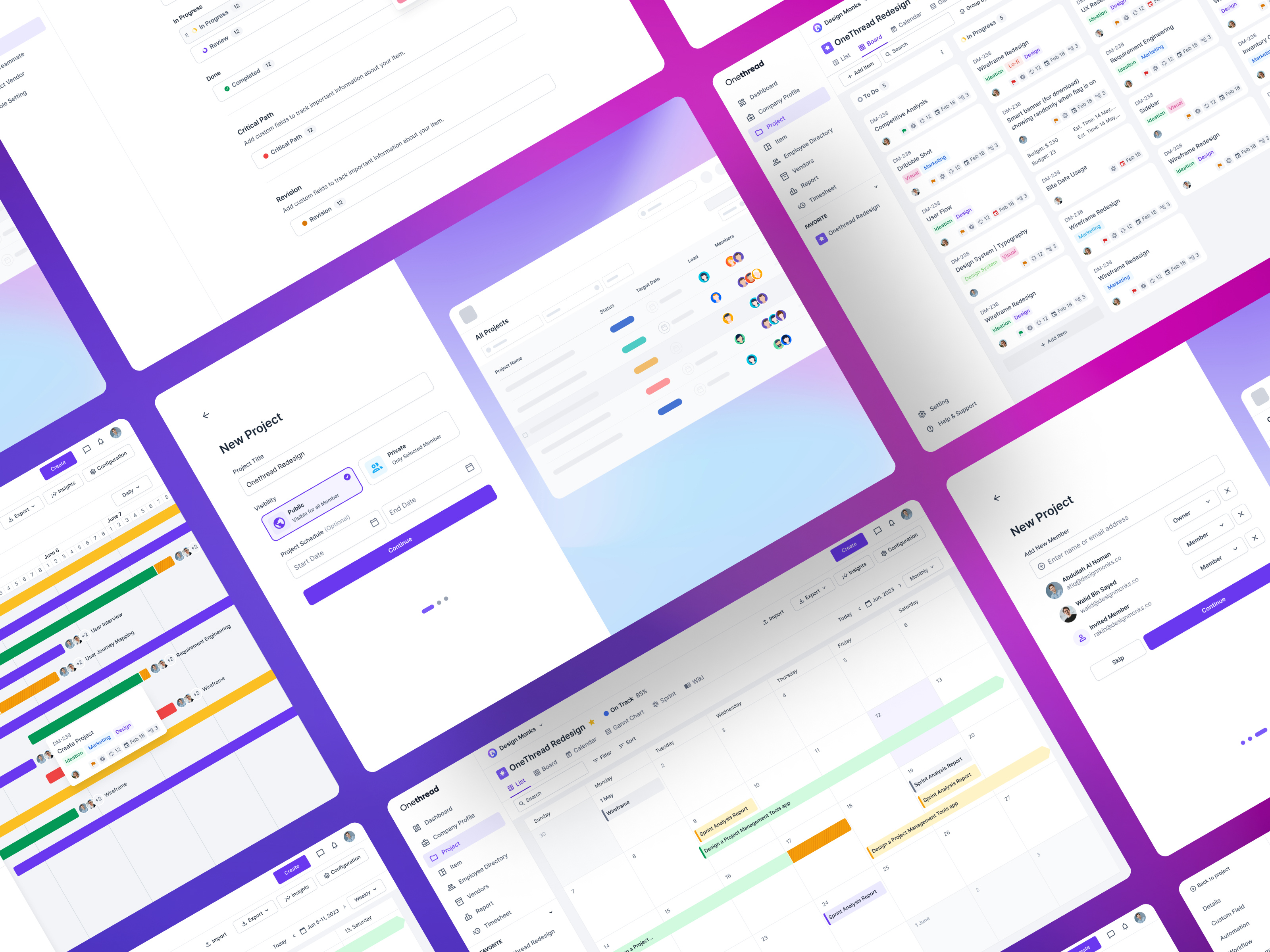 OneThread | Project Management Web App Redesign by Design Monks - UX UI ...