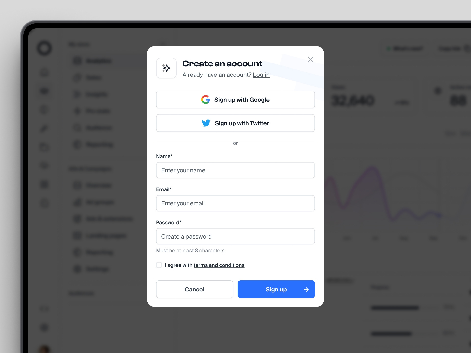 Create account modals — Untitled UI by Jordan Hughes® on Dribbble