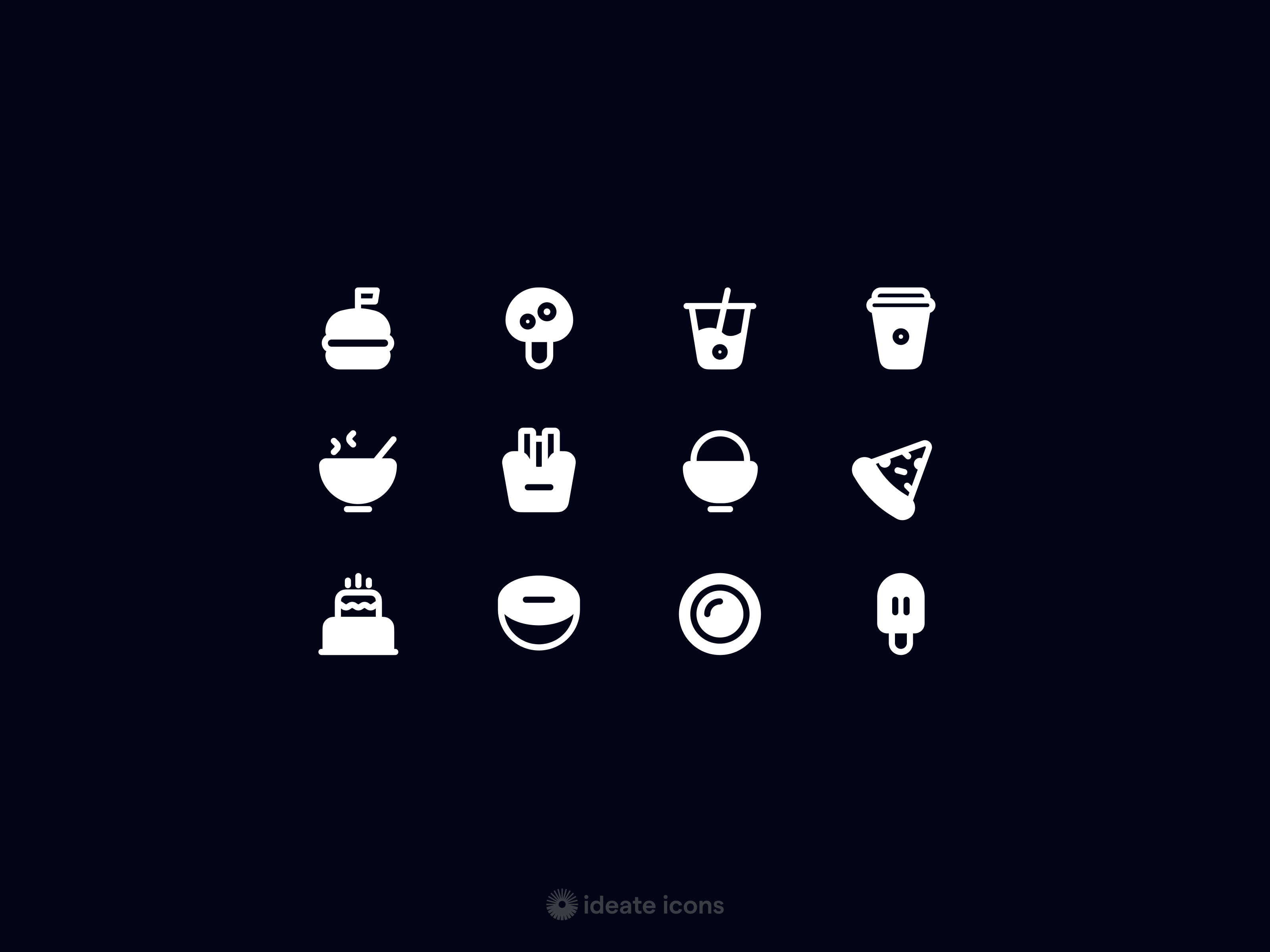 food icons by Zesan h. on Dribbble