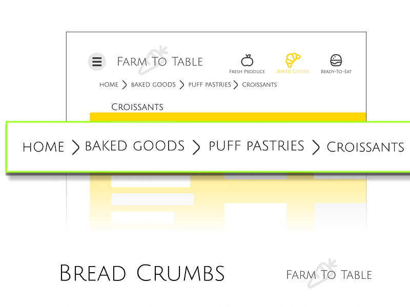 Breadcrumbs UI designs, themes, templates and downloadable graphic ...