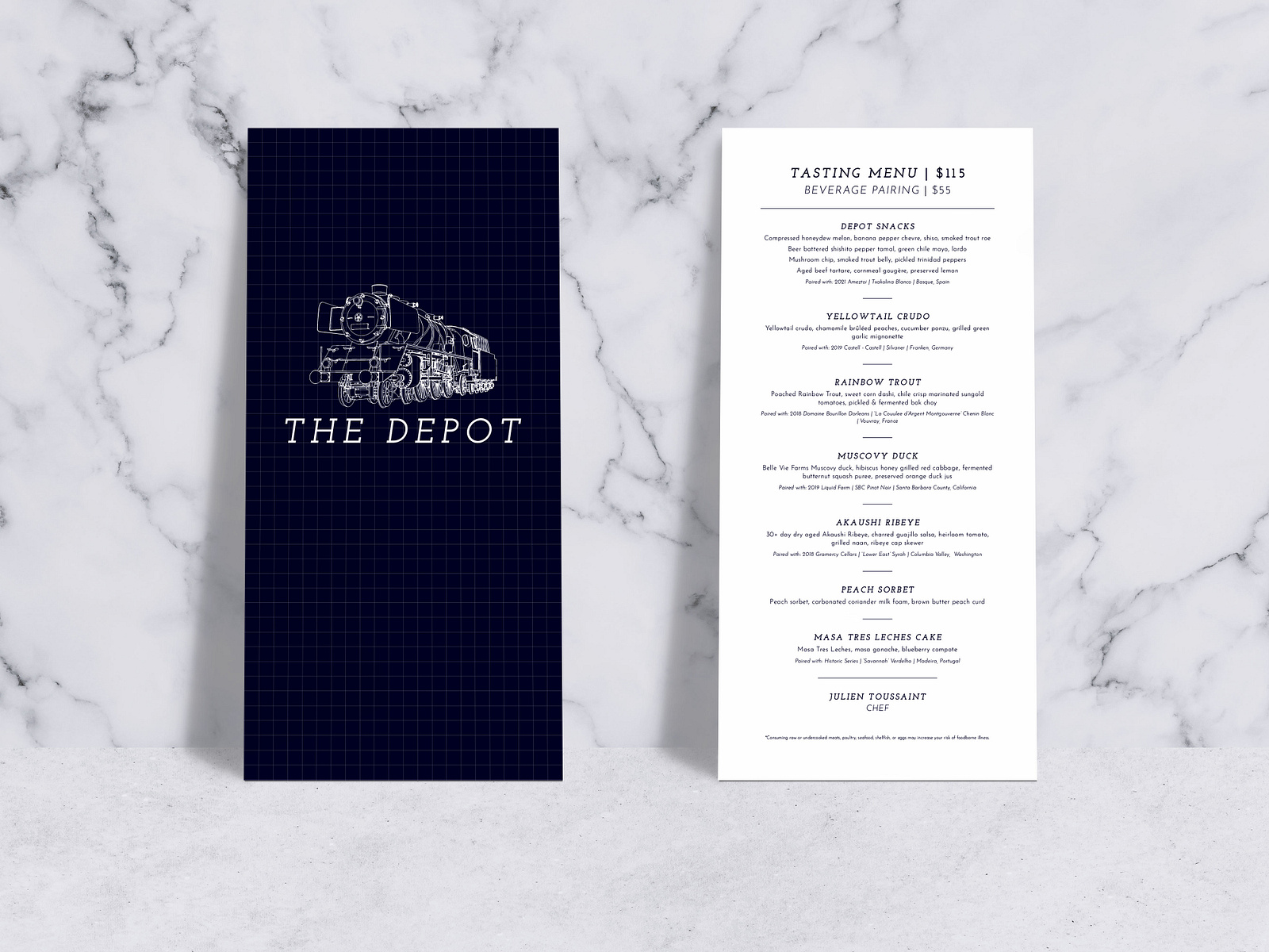 The Depot menu by Ruth Puffer on Dribbble