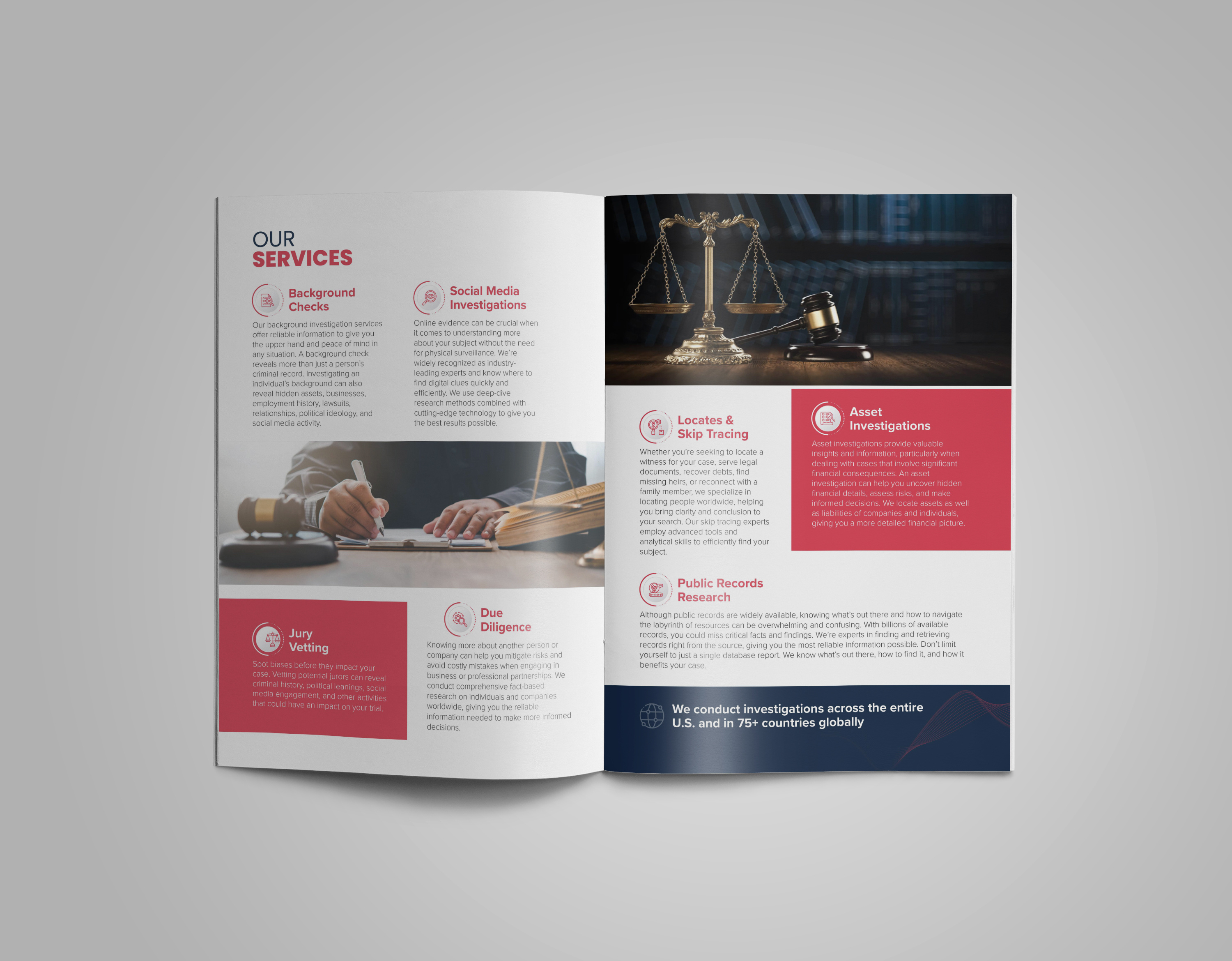 Law Firm Booklet Design by VisualPillar on Dribbble