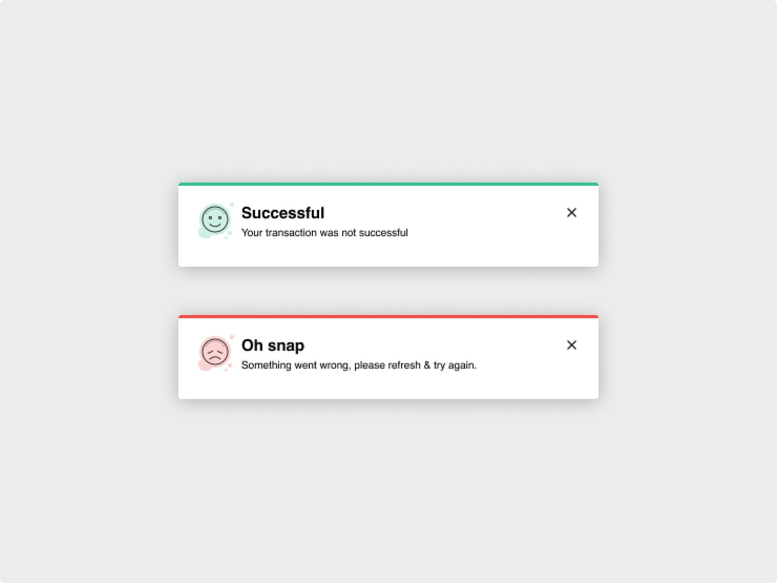 DailyUI: Toast Message UI by Cephas Osayi on Dribbble DailyUI: Toast Message UI by Cephas Osayi on Dribbble