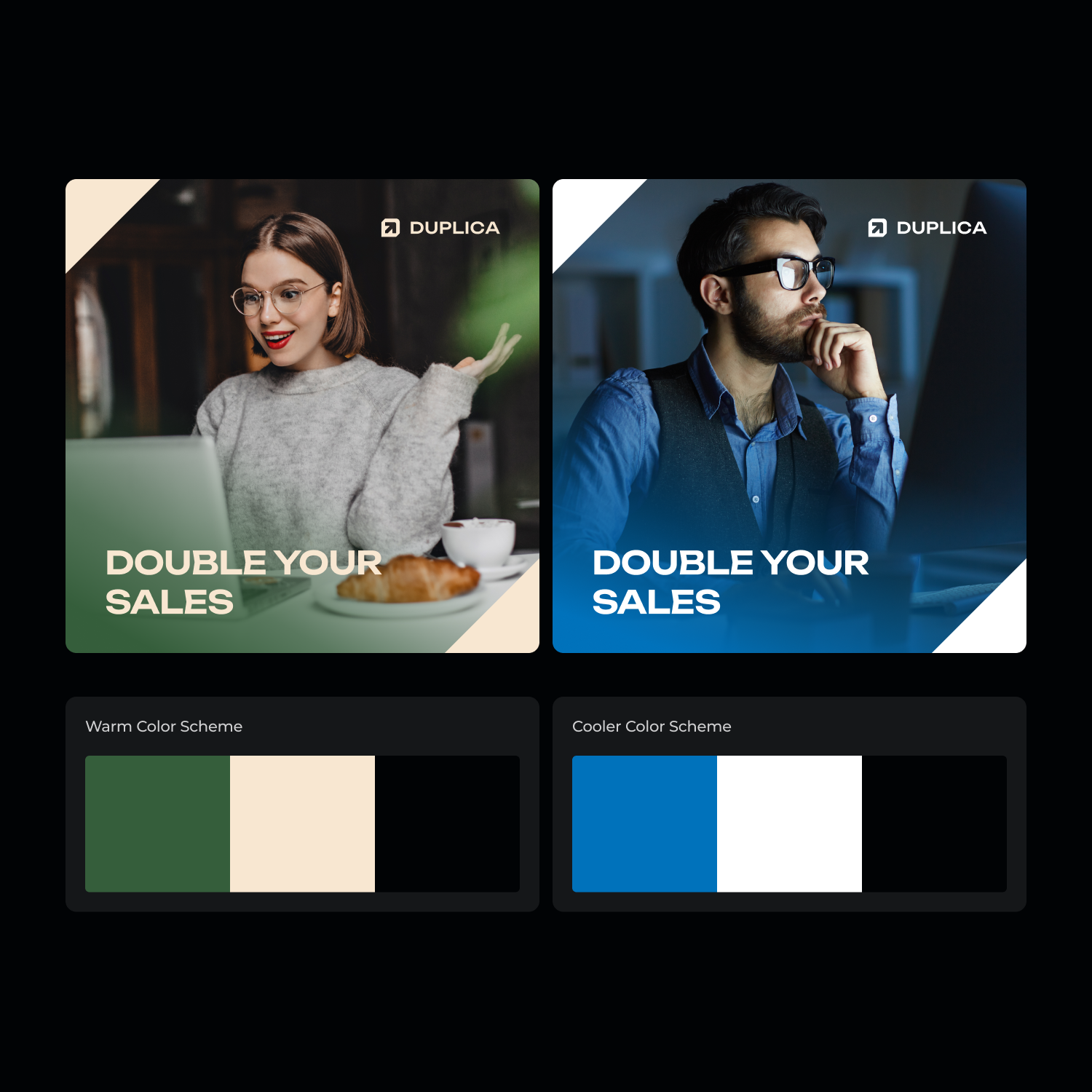 DUPLICA | Logo and Brand Identity by by logolivery on Dribbble