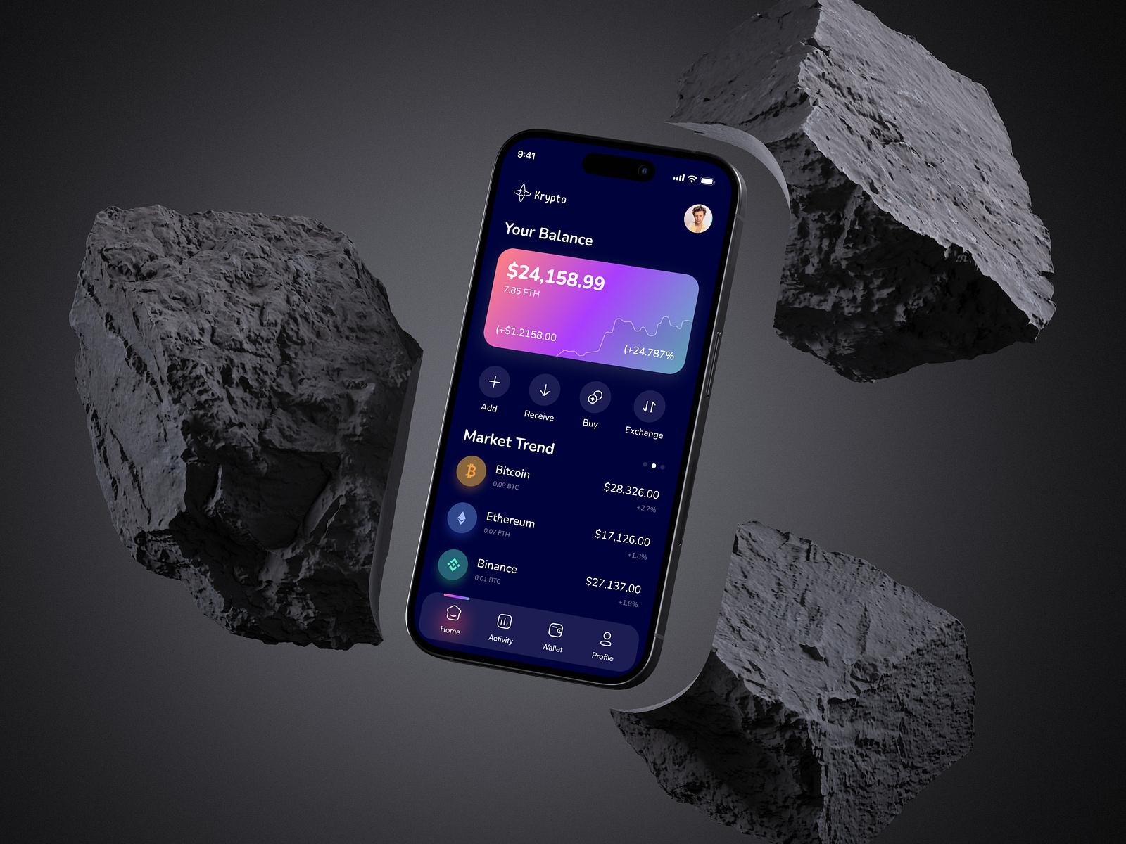 Crypto Currency - App Design by HR Rumen on Dribbble