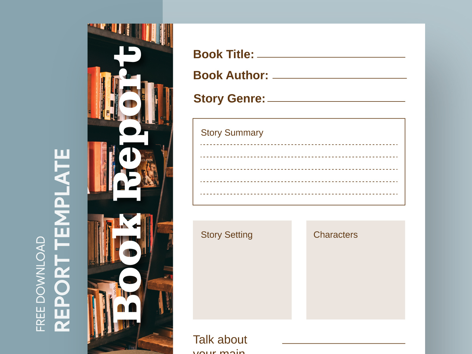 Book Report 5th Grade