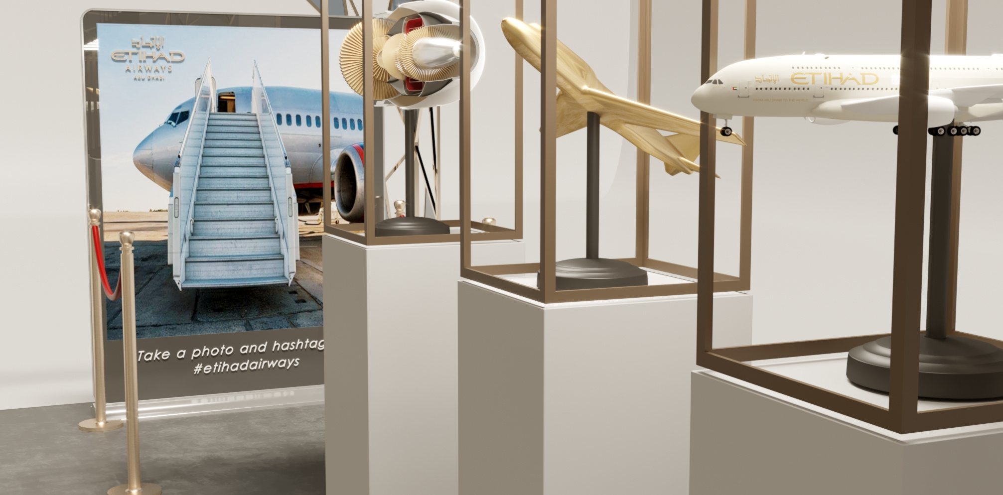 Etihad Airways Booth by 56Mar on Dribbble