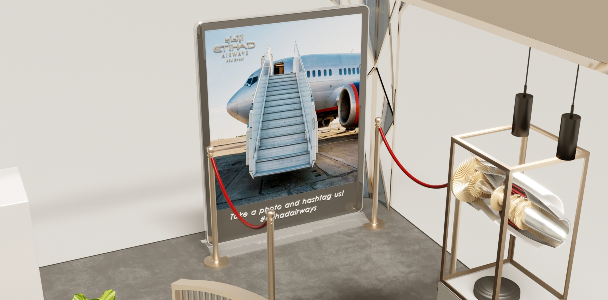 Etihad Airways Booth by 56Mar on Dribbble