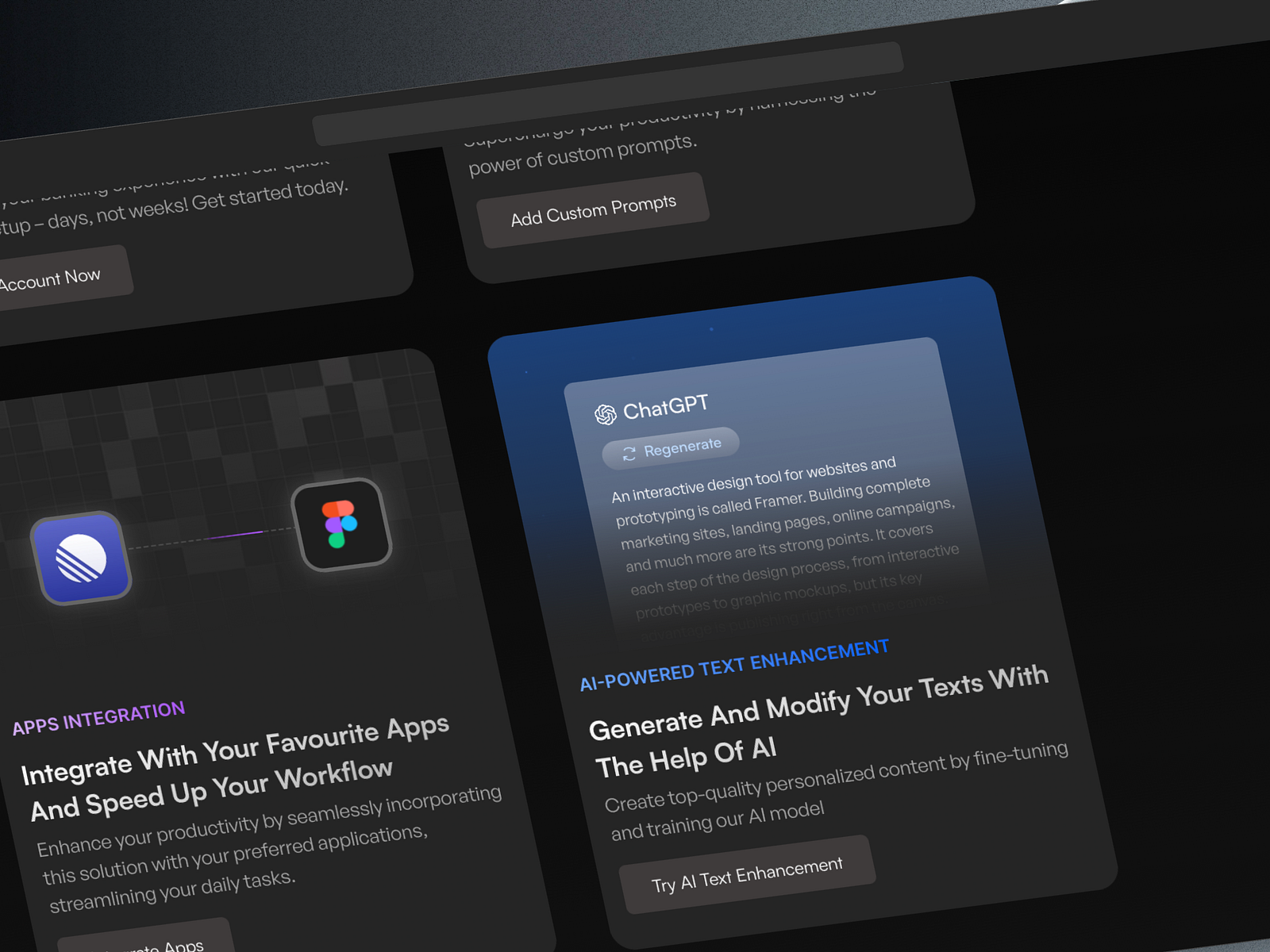 AI Text Enhancement Card by Prathamesh Agrawal on Dribbble