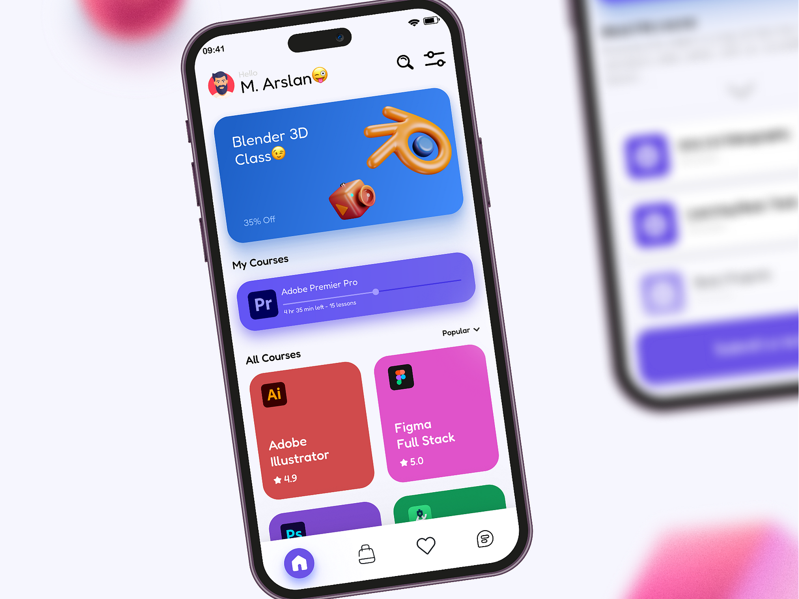 Course Mobile App UI Design by Arsal Bytes on Dribbble