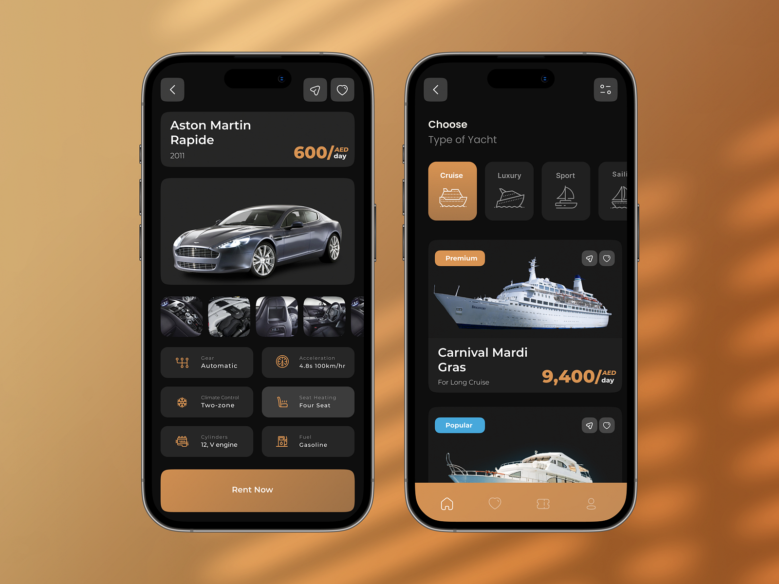 Luxury Lifestyle Booking App by Mustafa Kür on Dribbble