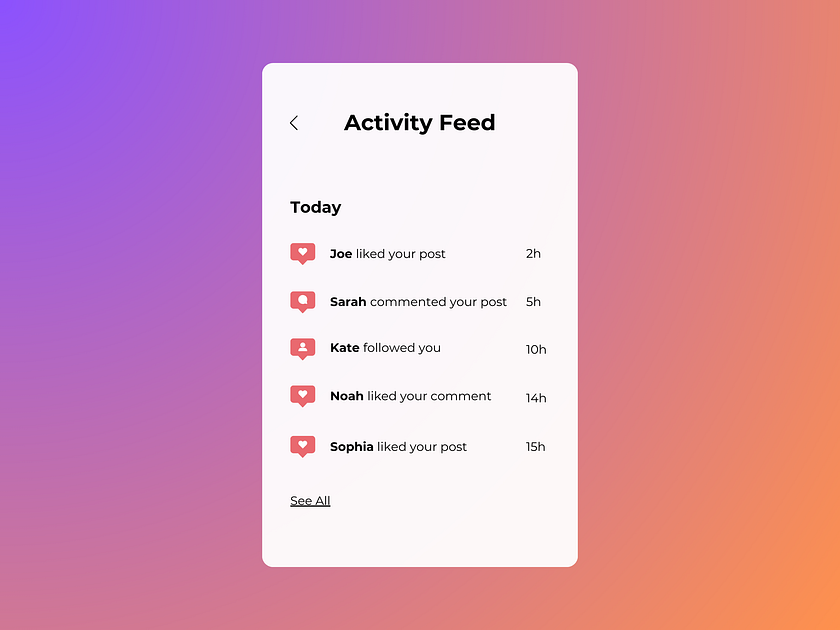 Browse thousands of Activity History UI images for design inspiration ...