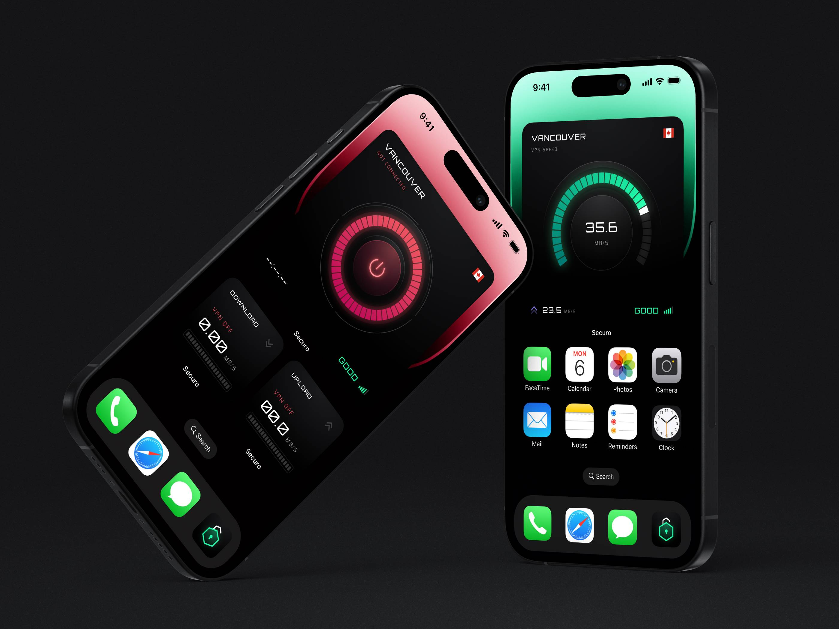 Securo VPN — iOS Widgets Concepts by Michael Voynov on Dribbble