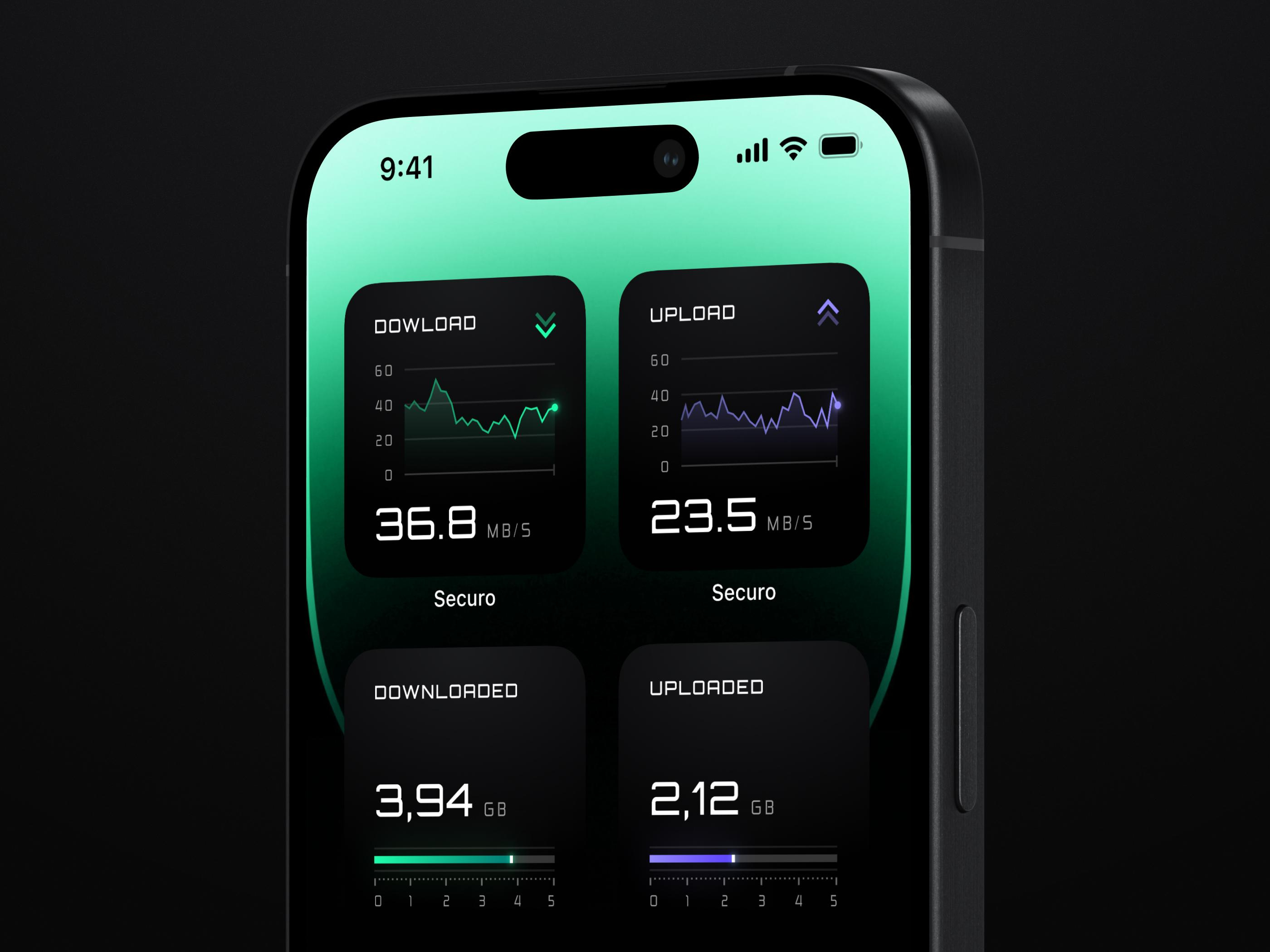 Securo VPN — iOS Widgets Concepts by Michael Voynov on Dribbble