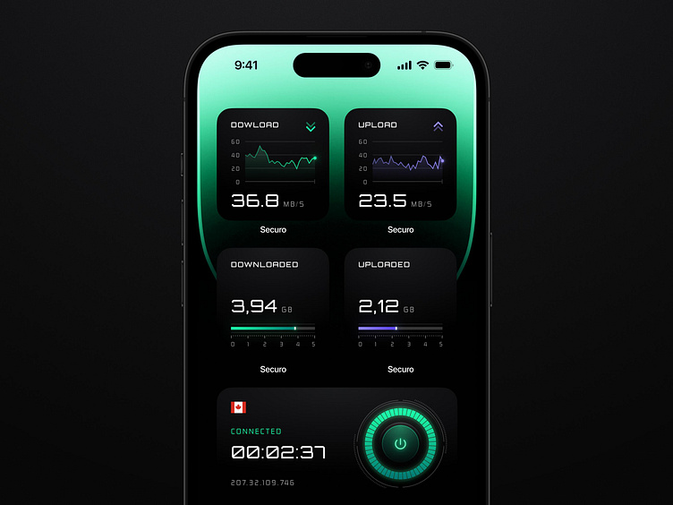 Securo VPN — iOS Widgets Concepts by Michael Voynov on Dribbble Securo VPN — iOS Widgets Concepts by Michael Voynov on Dribbble