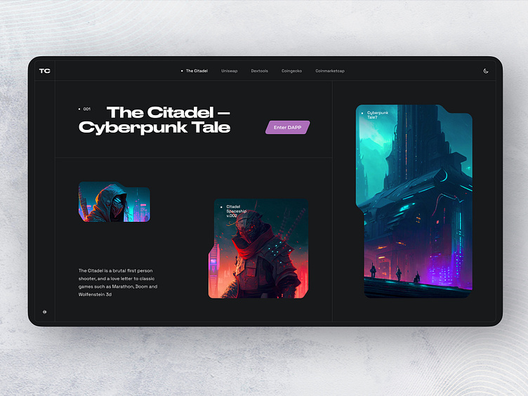 Cyberpunk Landing Page UI Concepts by Vino Costa Upwork on Dribbble