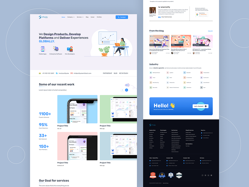 It Company Website designs, themes, templates and downloadable graphic ...