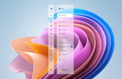 Browse thousands of Glassmorphism Navbar images for design inspiration | Dribbble
