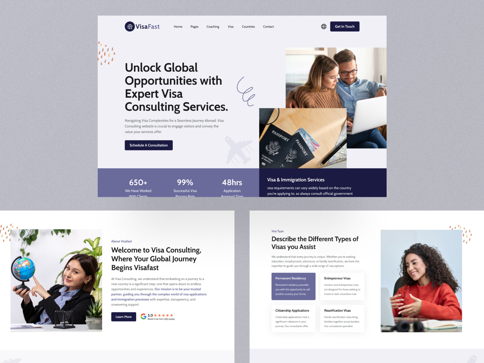 Immigration and Visa Consulting Website by Shagor Ahmed for FleexStudio ...