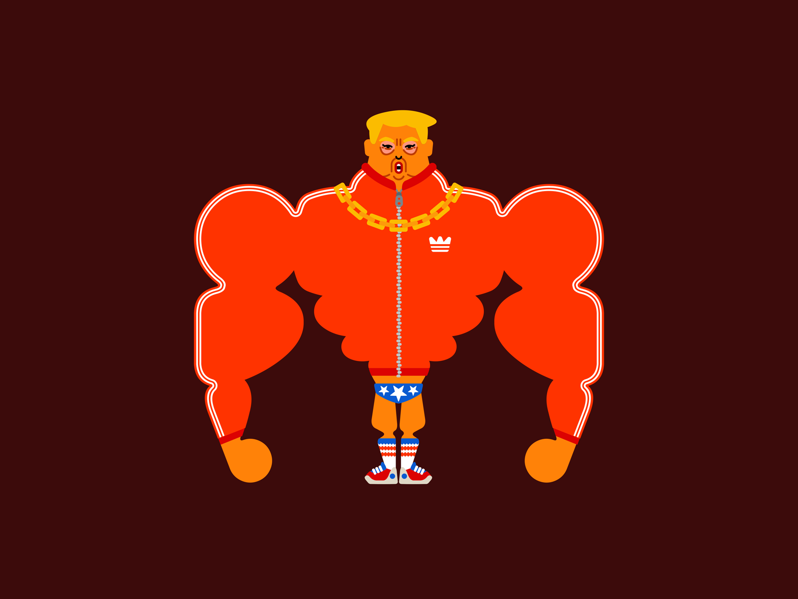 Muscle Donald by Jan Kallwejt on Dribbble