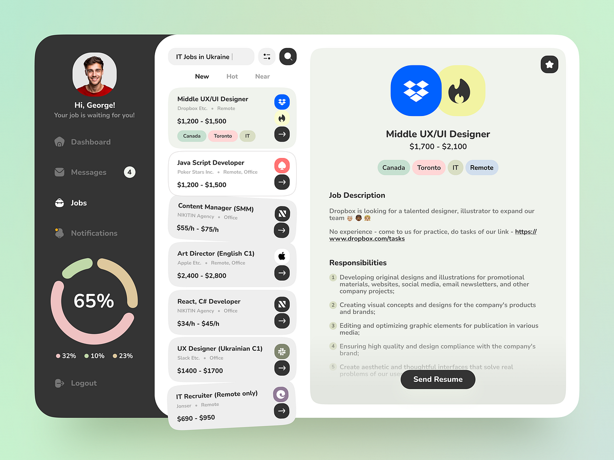 Job Finder Portal Website Design by Nixtio on Dribbble
