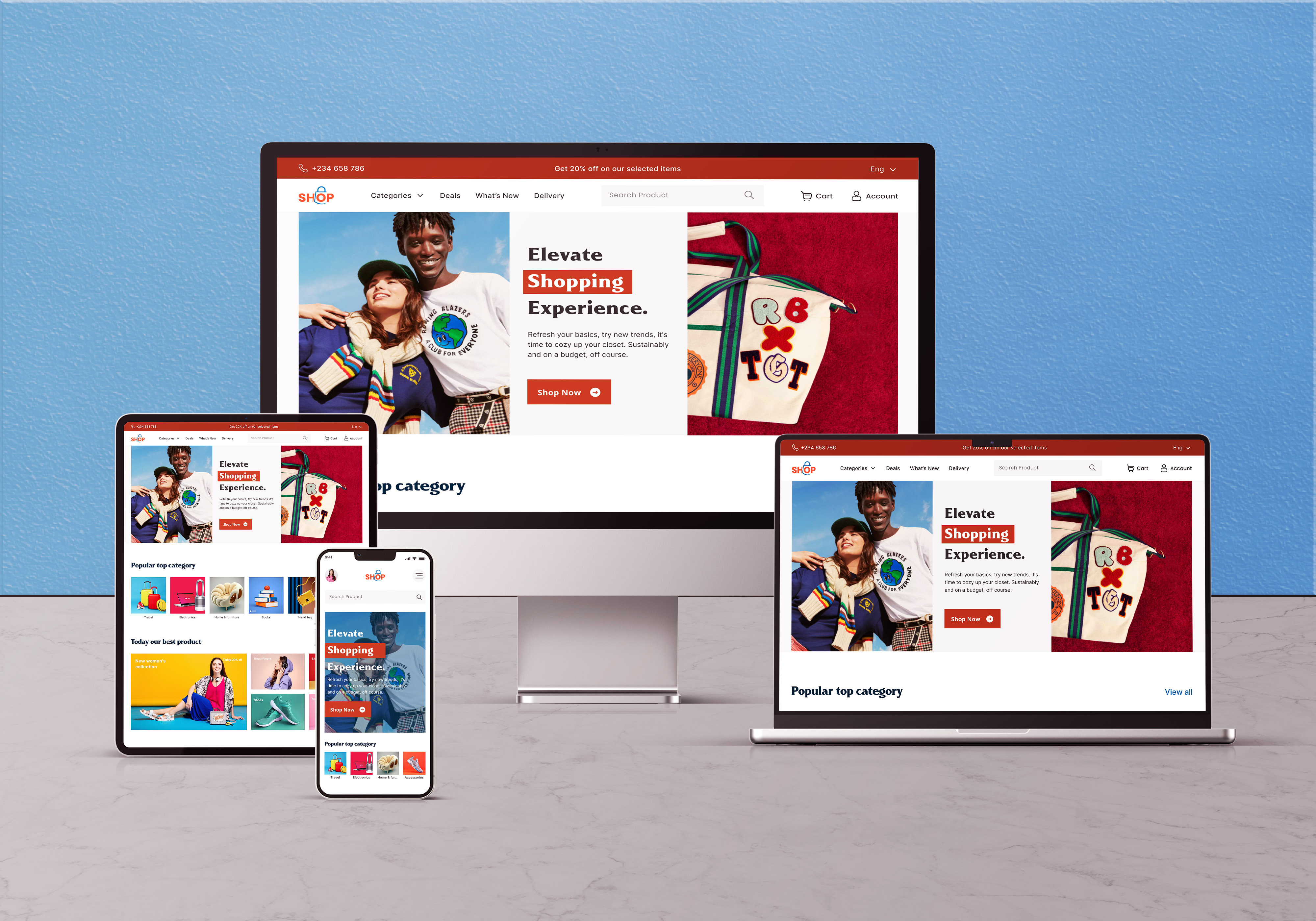 eCommerce Landing Page Design by M. Alauddin Bhuiyan on Dribbble