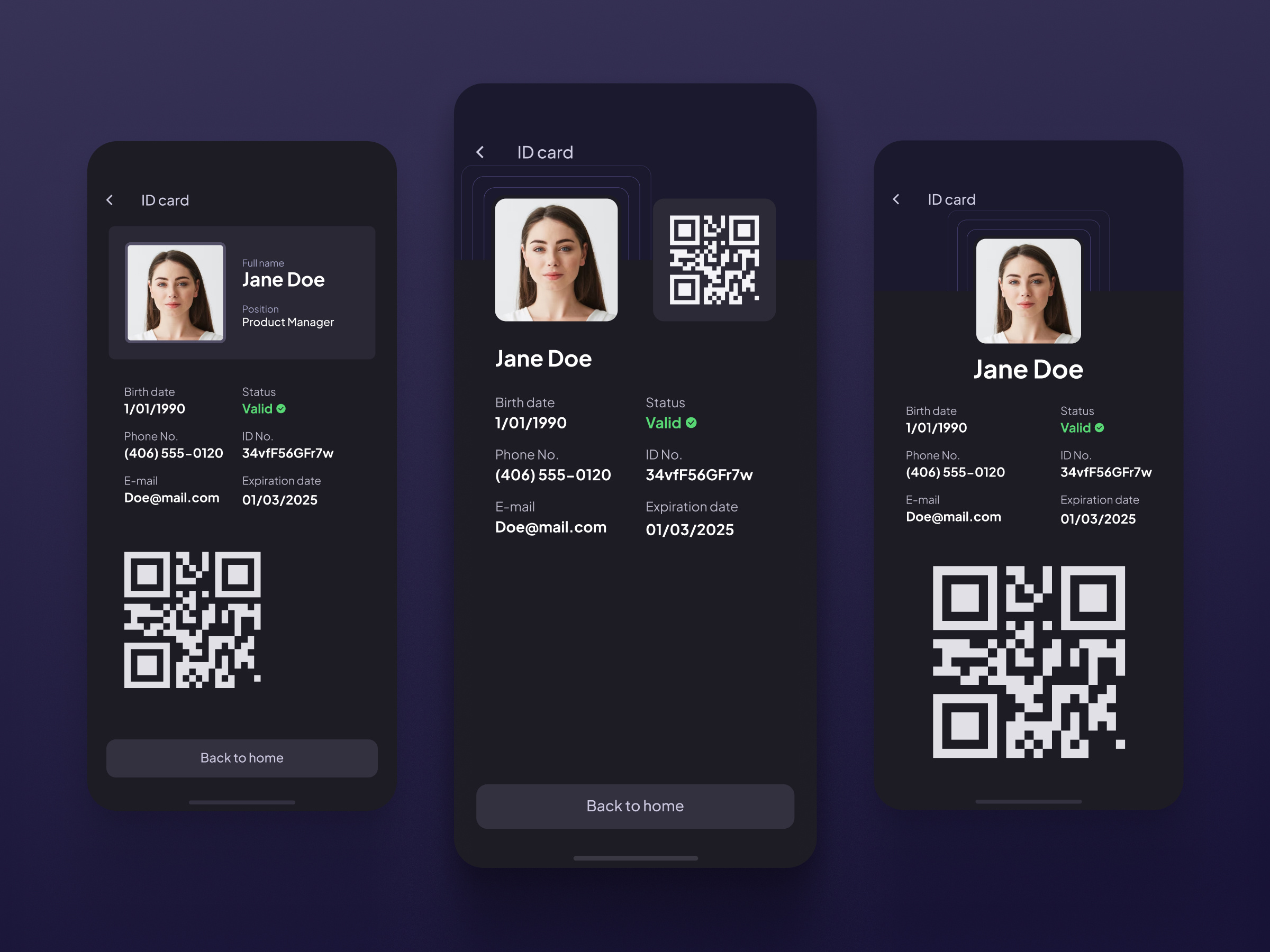 Daily UI #37 - Electronic ID card by Veronica K on Dribbble