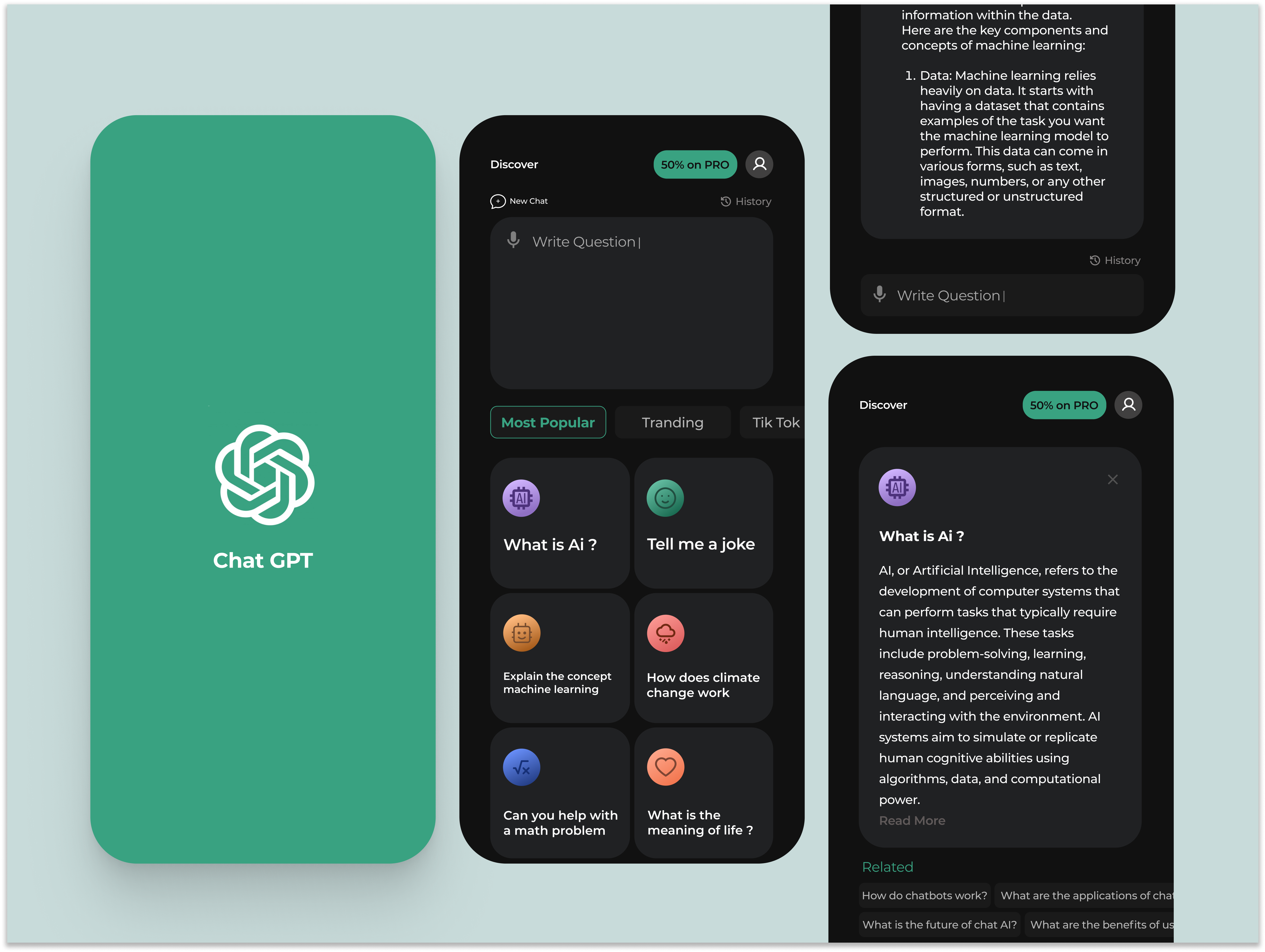 Redesign Chat GPT by M Husni Wardani for Enver Studio on Dribbble