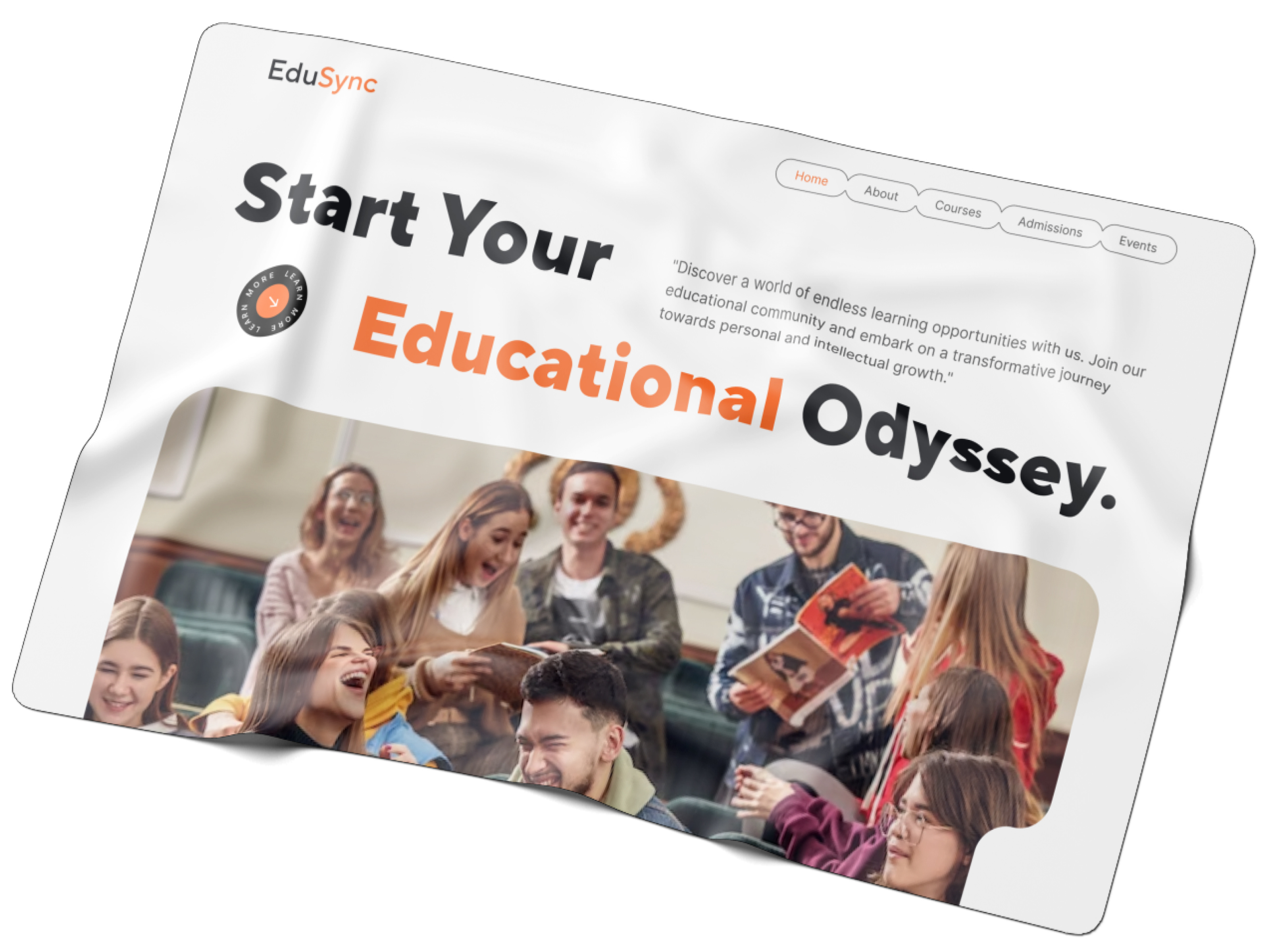 # University Landing Page Design by M. Alauddin Bhuiyan for Arham ...