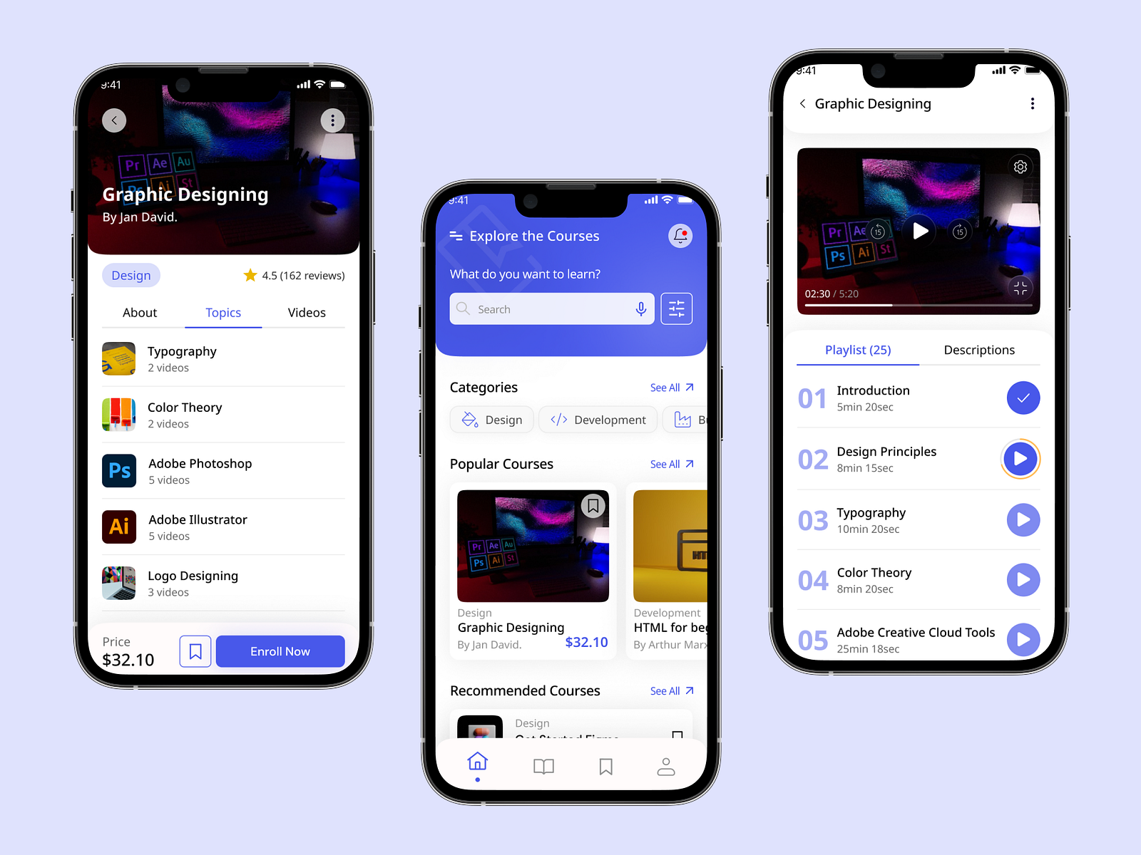 E-learning App by Arisha Ali on Dribbble