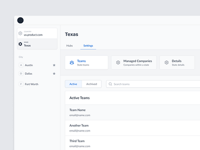 UI with multiple tab levels by Stephen on Dribbble