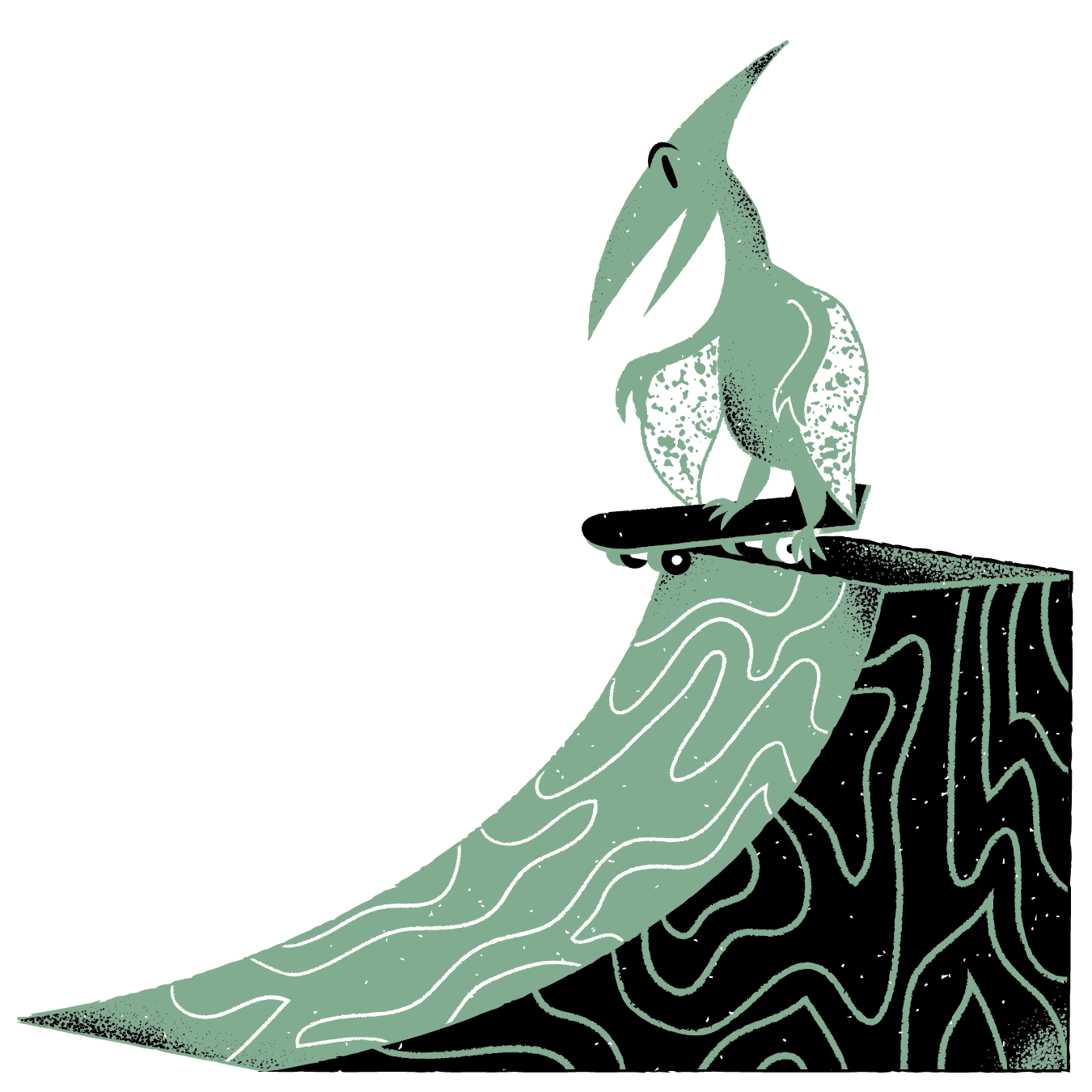 Skate-a-saurus by James Olstein on Dribbble