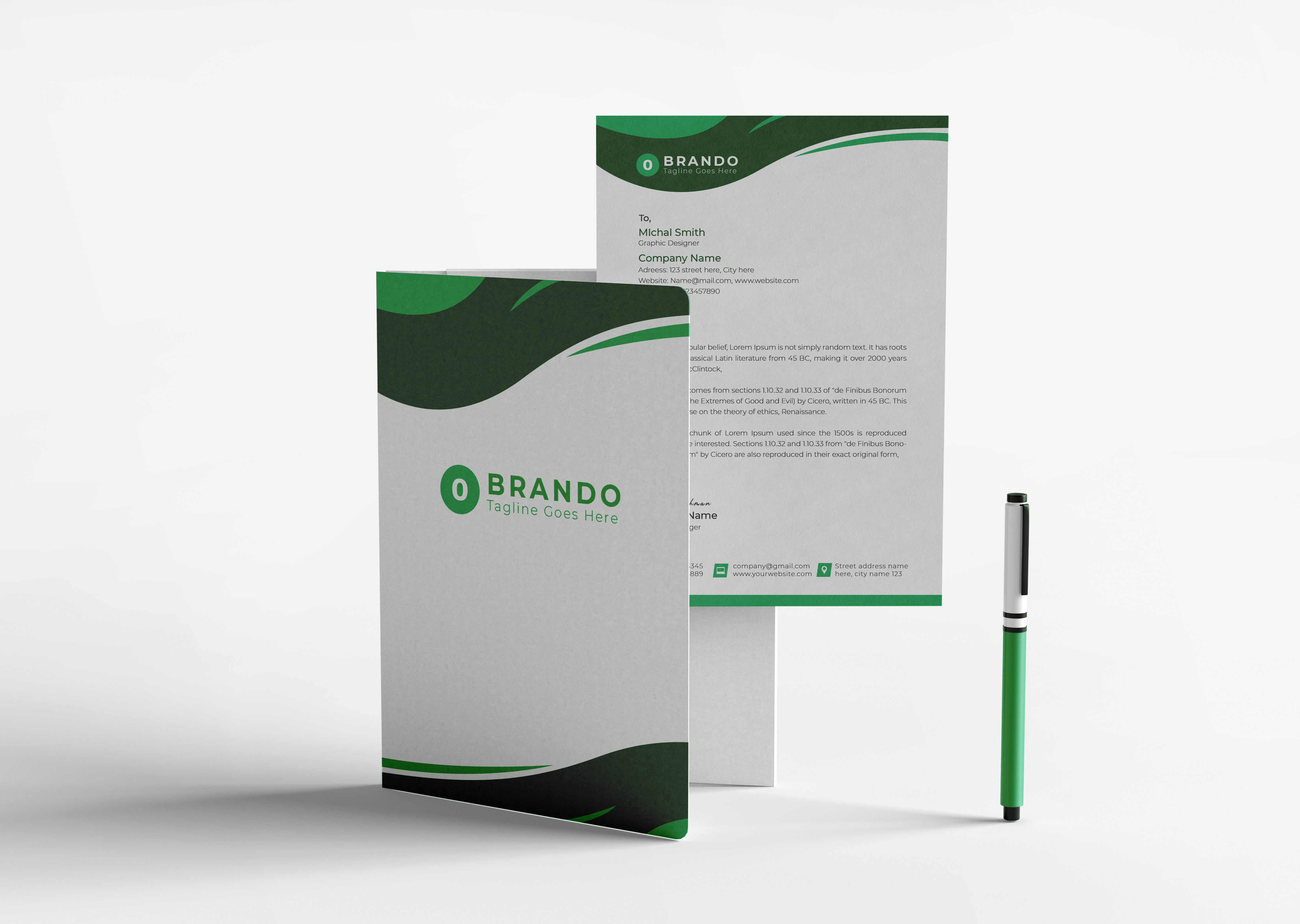 Beautiful Letterhead Template design by MD HABIBUR RAHMAN on Dribbble