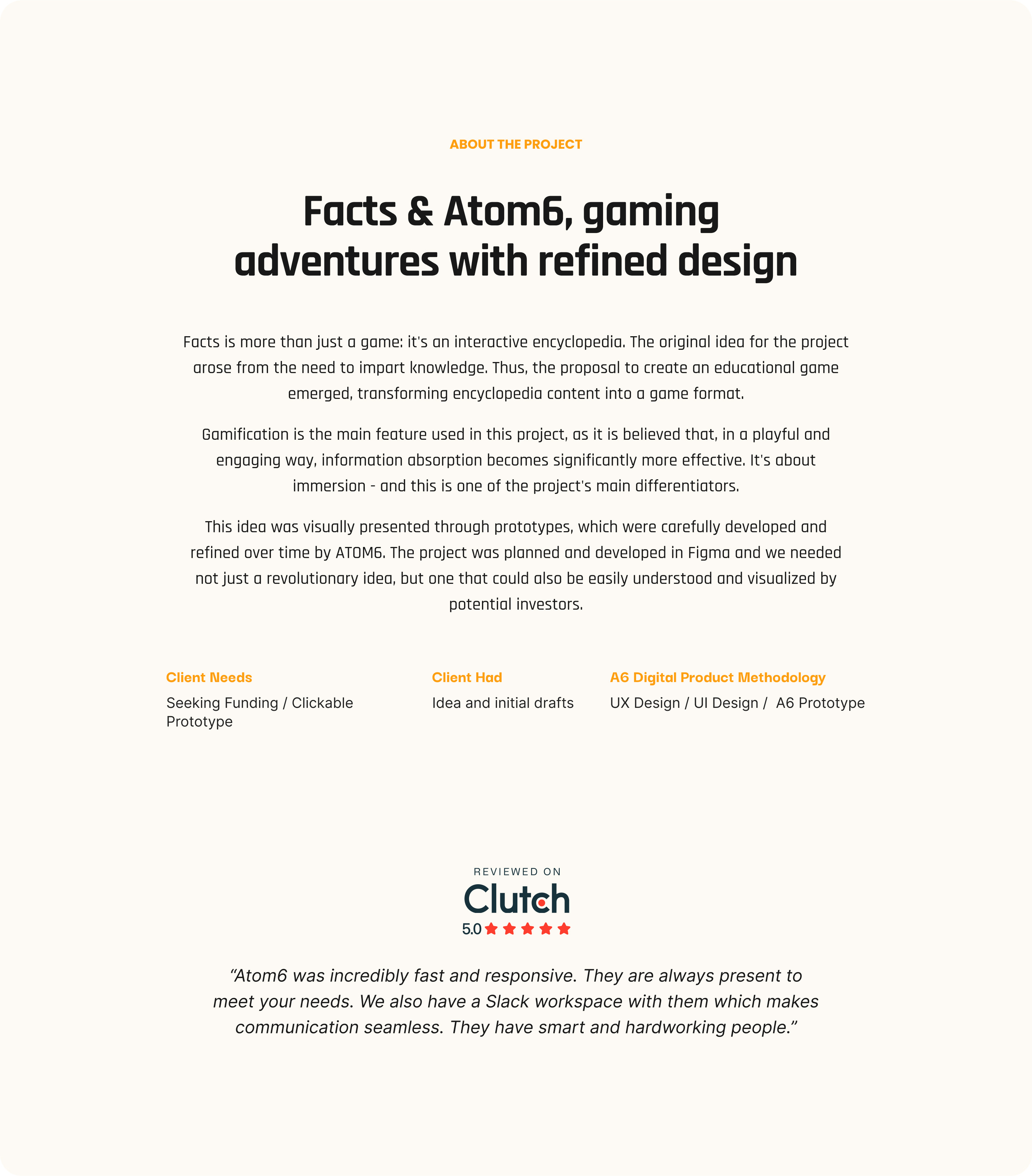 Turning Facts into Fun: Play, Learn, and Win by Atomsix Studio on Dribbble