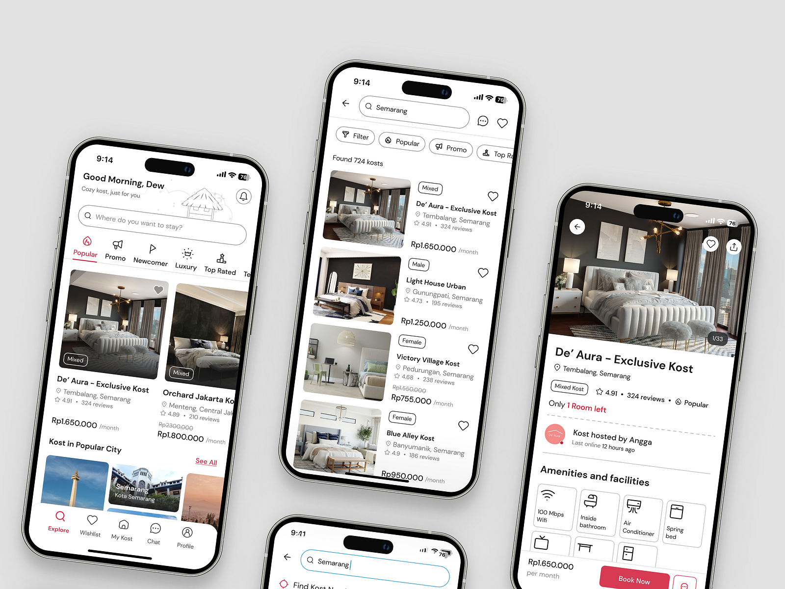 Kozekost - Boarding House Booking Mobile App by Trustha Dewangga on ...