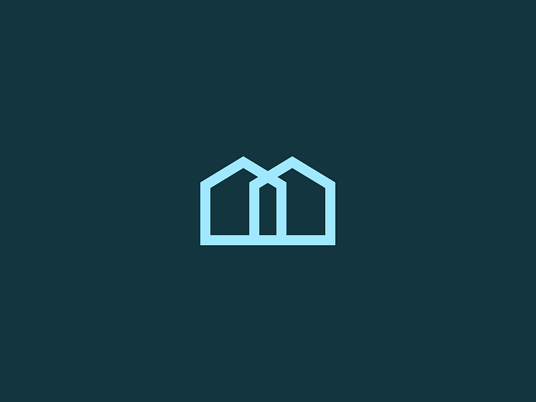 Double house logotype by Valeria on Dribbble