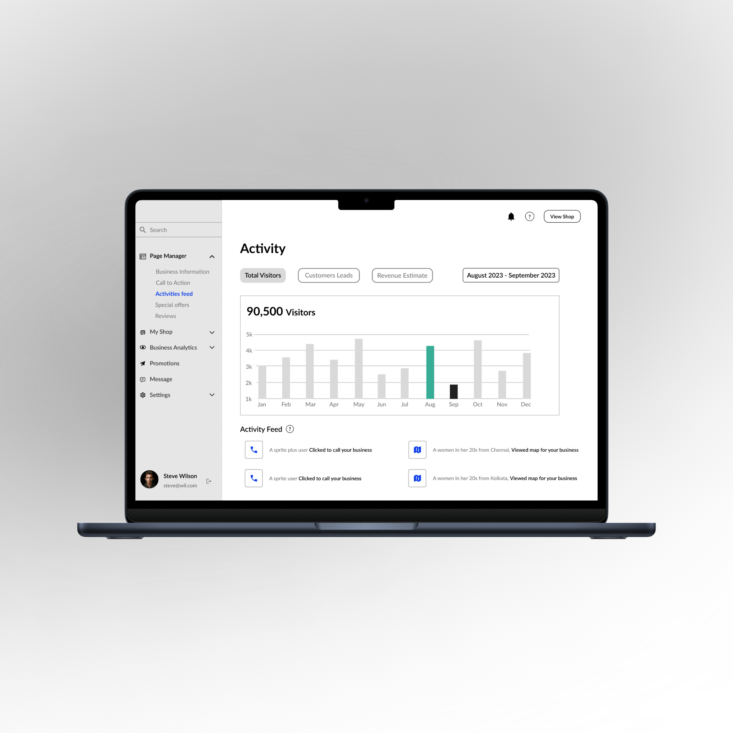 Activity Feed UI Design Daily UI by Shanmugaraj T on Dribbble