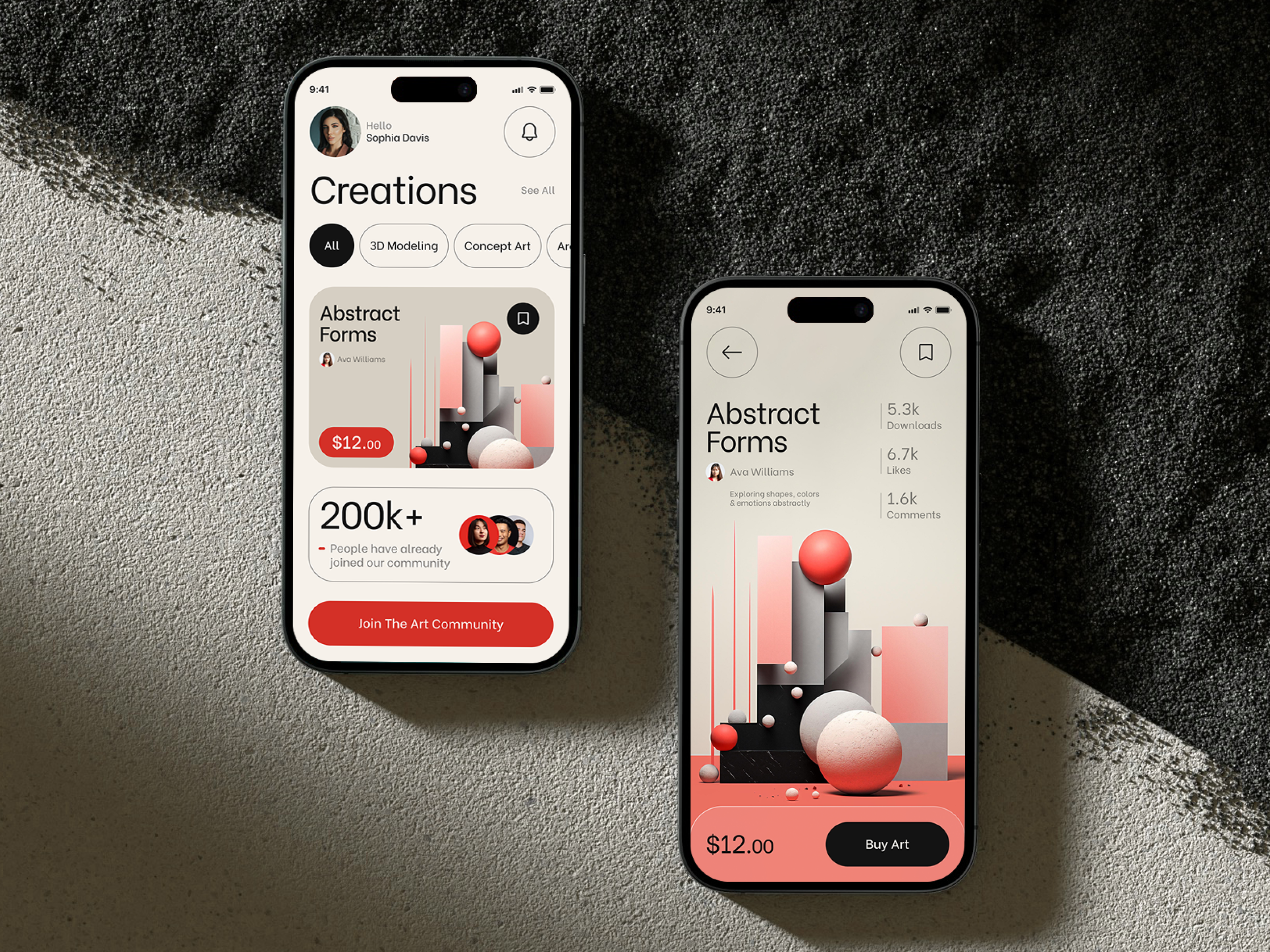 Digital Art Community App Design by MQoS UI/UX for MultiQoS on Dribbble