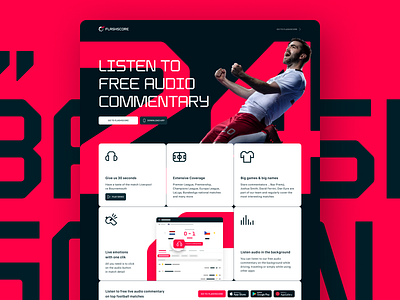 Flashscore Landing Page by Tom Černý on Dribbble